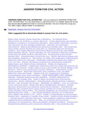 Fillable Online gzhelisi haasconstruction Answer Form For Civil Action ...