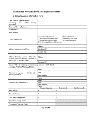 Fillable Online workforceboard SECTION XII. ATTACHMENTS AND REQUIRED ...
