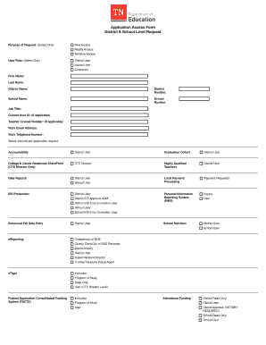 Fillable Online tn Application Access Form Fax Email Print - pdfFiller