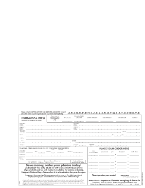 Fillable Online 2016 Events-Picture Day Order Form-#20 Fax Email Print ...