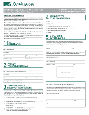 Fillable Online PineBridge Dynamic Asset Allocation Fund IRA Asset ...