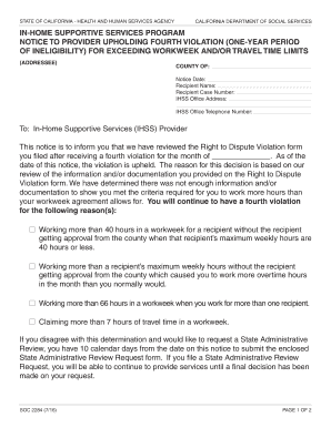 Fillable Online cdss ca SOC 2284.pdf Fax Email Print - pdfFiller