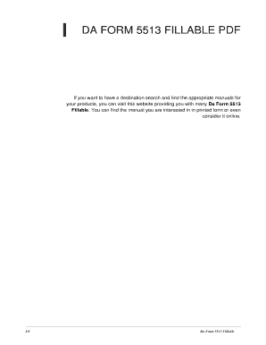 Fillable Online Da Form 5513 Fillable. da form 5513 fillable Fax Email ...