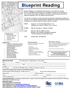 Fillable Online Basic Blueprint Reading - abccentralflorida.com Fax ...