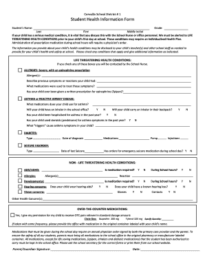 Fillable Online corvallis k12 mt Corvallis School District # 1 Student ...