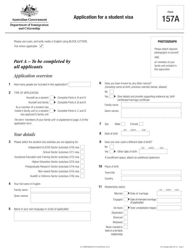 Fillable Online student visa will not guarantee that they will be ...