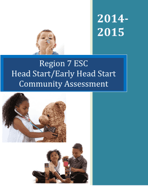 Fillable Online Region 7 ESC Head Start/Early Head Start Community ...