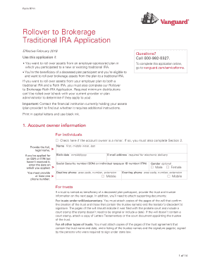 Fillable Online Completing a Rollover. Use the forms in this kit if you ...