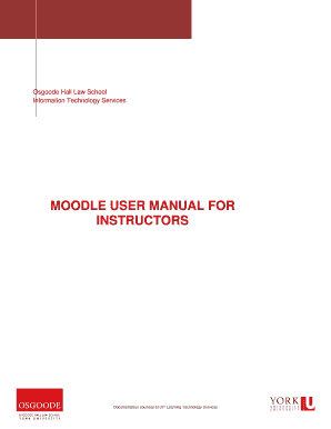 Fillable Online Moodle User Manual for Instructors Fax Email Print ...