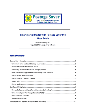 Fillable Online Smart Parcel Mailer with Postage Saver Pro User Guide ...