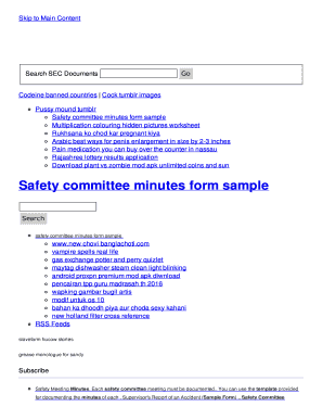 Fillable Online hg mamut safety committee minutes form sample Fax Email ...