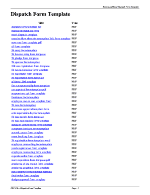Fillable Online wpfg inrac Dispatch Form Template. dispatch form ...