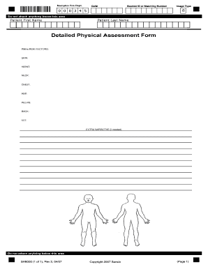 Fillable Online cityofmemphis 8 0 3 4 Detailed Physical Assessment Form ...