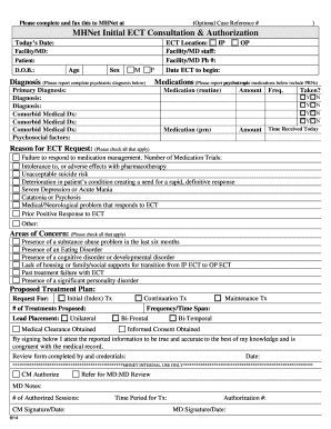 Fillable Online ECT Form - initial protected Fax Email Print - pdfFiller