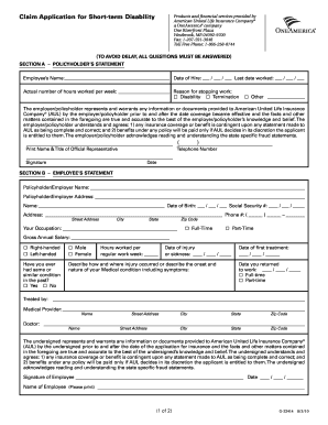 Fillable Online Disability Claim Filing Instructions - Mark Iii ...