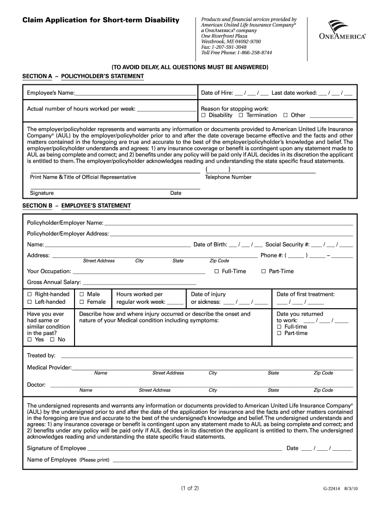 Fillable Online Disability Claim Filing Instructions - Mark Iii ...