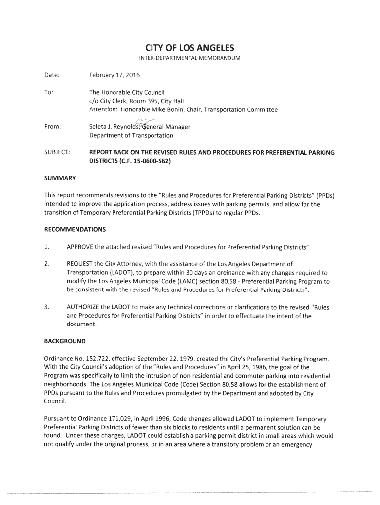Fillable Online iNTER-DEPARTMENTAL MEMORANDUM Fax Email Print - pdfFiller