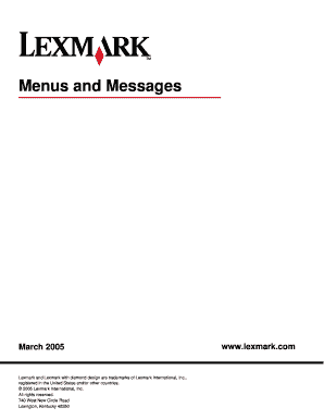 Fillable Online Menus and Messages Fax Email Print - pdfFiller