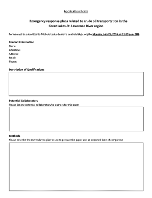 Fillable Online glc Emergency response plans related to crude oil transportation in the Fax ...