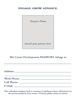 Fillable Online hr umich The Career Development Passport Program is ...