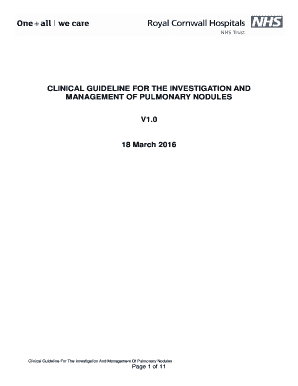 Fillable Online rcht nhs CLINICAL GUIDELINE FOR THE INVESTIGATION AND ...