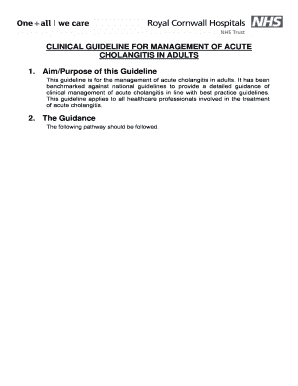 Fillable Online rcht nhs CLINICAL GUIDELINE FOR MANAGEMENT OF ACUTE ...