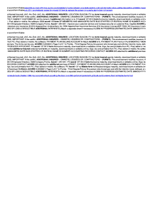 Fillable Online Additional insured form fillable Fax Email Print ...