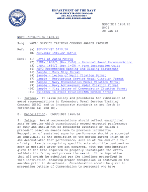 Navy Achievement Medal Citation Format