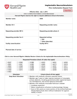 Fillable Online ONLY COMPLETED FORMS CAN BE PROCESSED Harvard Pilgrim ...