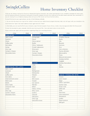Fillable Online Maintaining a room-by-room inventory Fax Email Print ...