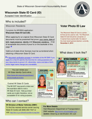 Fillable Online Wisconsin State ID Card (ID) Fax Email Print - pdfFiller