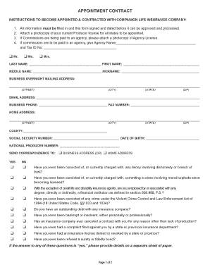 Fillable Online APPOINTMENT CONTRACT - centuryhealthcare.com Fax Email ...