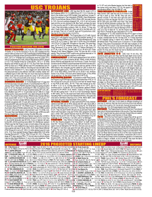 Fillable Online USC TROJANS - philsteele.com Fax Email Print - pdfFiller