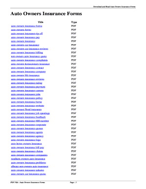 Fillable Online macseo boxscape Auto Owners Insurance Forms. auto ...