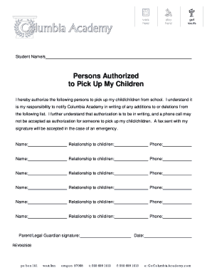 Fillable Online FORMS-Persons Authorized REV062508.doc Fax Email Print ...