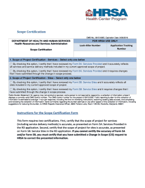 Fillable Online bphc hrsa Scope Certification. Scope Certification Fax ...