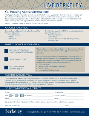 Fillable Online UC Berkeley Contract Transfer Request. Students in the undergraduate residence ...