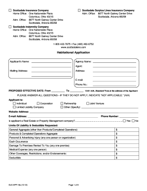 Fillable Online HABITATIONAL APPLICATION - Atlantic Special Fax Email ...