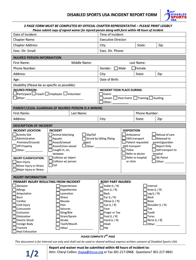 Fillable Online 2 PAGE FORM MUST BE COMPLETED BY OFFICIAL CHAPTER REPRESENTATIVE PLEASE PRINT ...