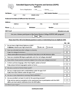 Fillable Online smc Submitting an EOPS Application? Here s What You ...