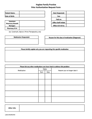 Fillable Online Medication Prior Auth Request Form ...