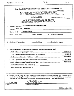 Fillable Online ethics ks Ui:' - ethics ks Fax Email Print - pdfFiller