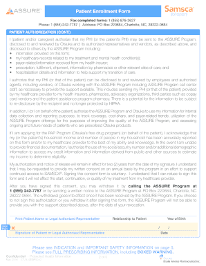Fillable Online PATIENT AUTHORIZATION - ASSURE Fax Email Print - pdfFiller