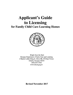 Fillable Online decal ga Applicants Guide to Licensing - GA Decal ...