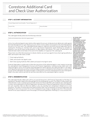 Fillable Online Corestone Additional Card Fax Email Print - pdfFiller