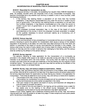 Fillable Online legis nd North Dakota Century Code t40c02 - legis nd ...