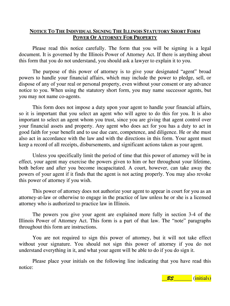 Fillable Online POA Property - sample form.doc Fax Email Print - pdfFiller