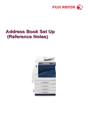 Fillable Online Address Book Set Up Fax Email Print - pdfFiller