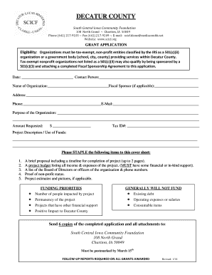 Fillable Online scicf decatur county - South Central Iowa Community ...