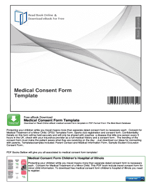 Fillable Online Medical Consent Form Template - nocRead.Com Fax Email ...